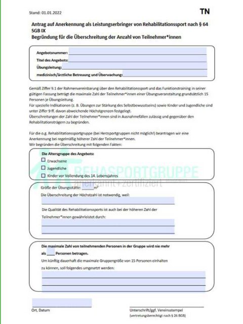 Rehasport Formulare 2025 zum Download: Jetzt kostenlos laden