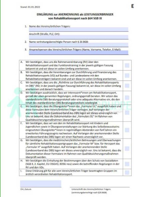 Rehasport Formulare 2025 zum Download: Jetzt kostenlos laden